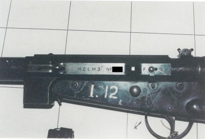 British prototype MCEM3 submachinegun