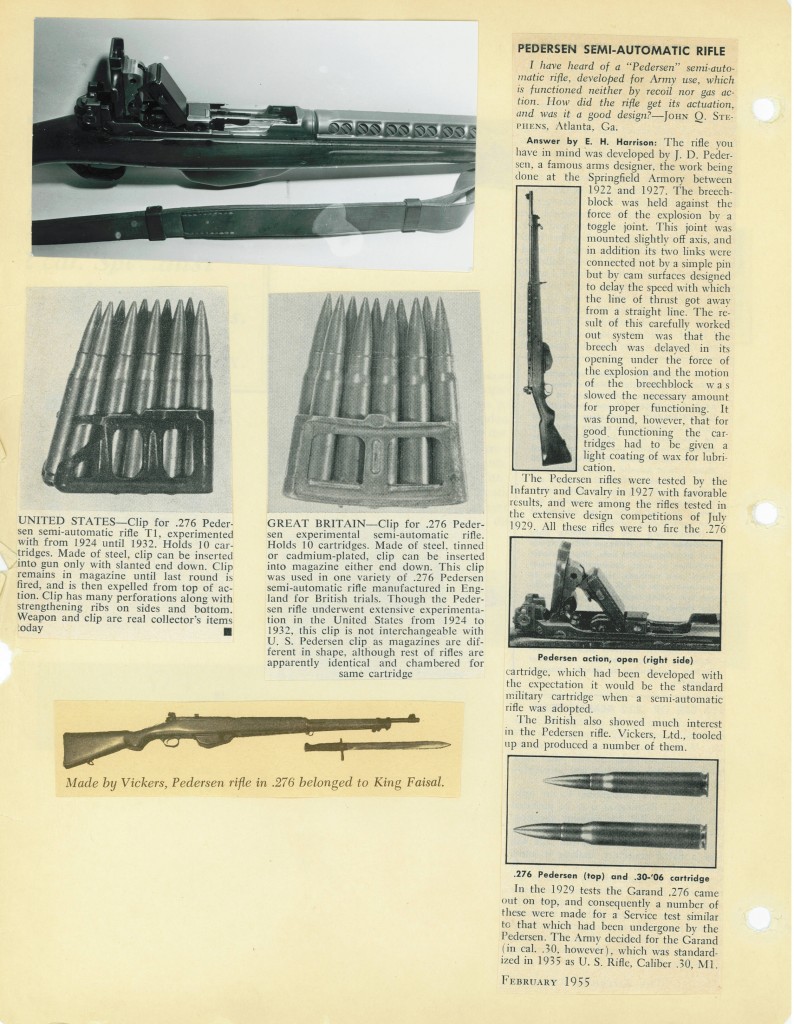 US Pedersen .276 rifle