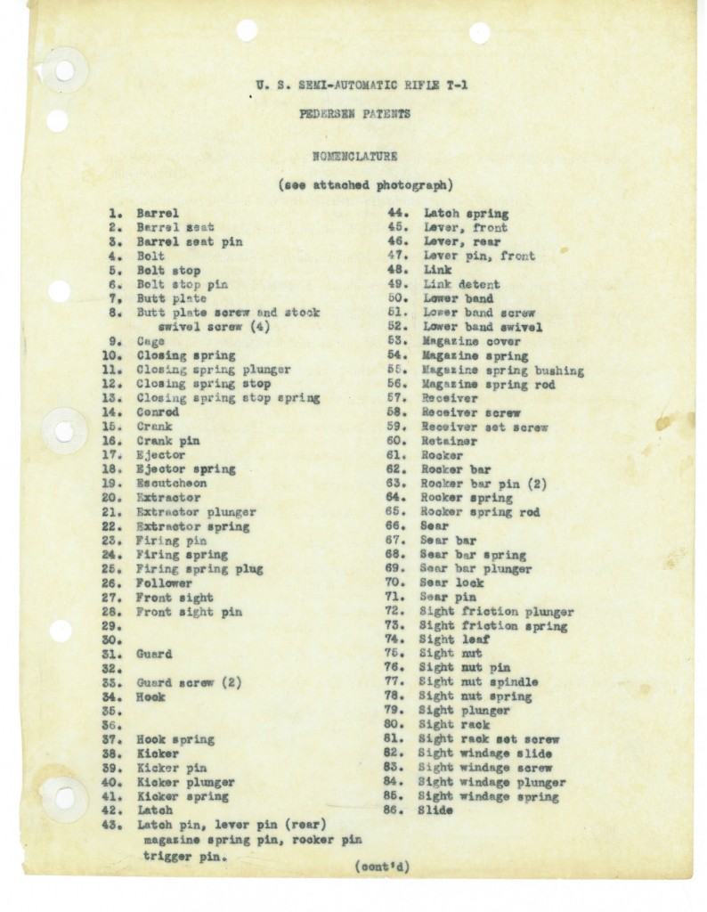 US Pedersen .276 rifle