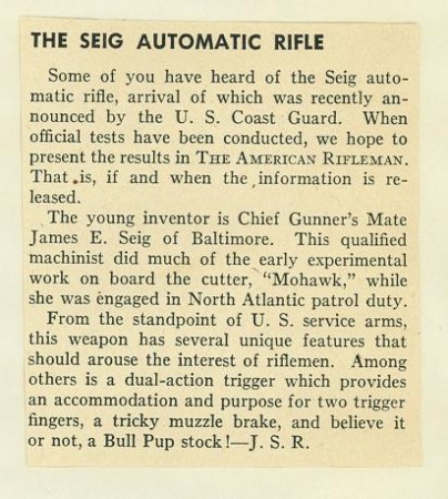 US Sieg rifle - Forgotten Weapons
